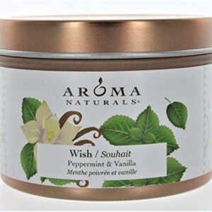 Aroma Naturals Wish Peppermint Vanilla Tin