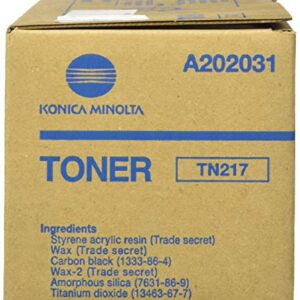 Konica-Minolta Genuine OEM Brand Name KMBS Toner Cartridge for Bizhub 223/283 A202031 (17.5K Yield) TN217