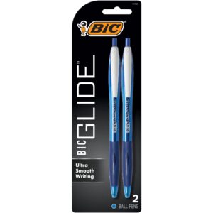 BIC Atlantis Original Retractable Ball Pen, Medium Point (1.0 mm), Blue, 2-Count, 13472