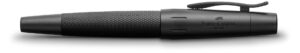 faber-castell e-motion fountain pen pure black m