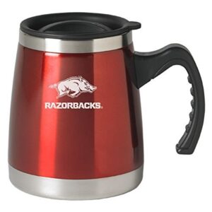 16 oz stainless steel coffee tumbler - arkansas razorbacks