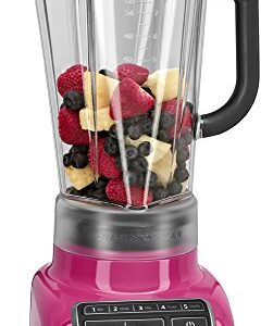 KitchenAid KSB1575CB 5-Speed Diamond Blender with 60-Ounce BPA-Free Pitcher - Cranberry