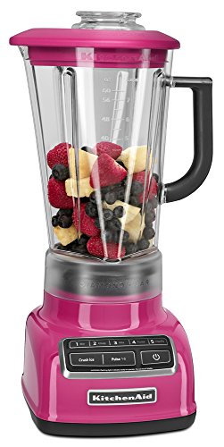 KitchenAid KSB1575CB 5-Speed Diamond Blender with 60-Ounce BPA-Free Pitcher - Cranberry