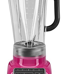 KitchenAid KSB1575CB 5-Speed Diamond Blender with 60-Ounce BPA-Free Pitcher - Cranberry