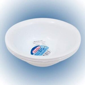 STERILITE Plastic BOWL SET, 3-Pack, White