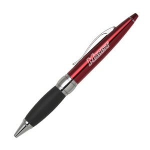 ballpoint twist pen with grip - marist red foxes