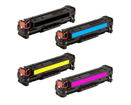 Toner Eagle Re-Manufactured 4-Color Toner Cartridges Compatible with HP CM1312 CM1312nfi MFP CB540A CB541A CB542A and CB543A.