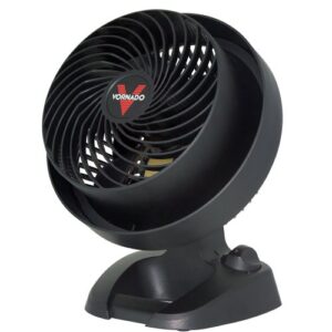 Vornado Compact Whole Room Air Circulator with 3 Quiet Speeds and Circulates Air Up to 65 Feet, Cools Off Rooms Up to 5 Degrees Lower, Ideal for Dorms, Offices, or Cubicals, Black Finish