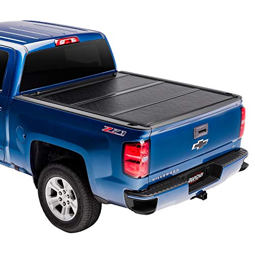 UnderCover Flex Hard Folding Truck Bed Tonneau Cover | FX11018 | Fits 2014 - 2018, 2019 LTD/Lgcy Chevy/GMC Silverado/Sierra 1500 5' 9" Bed (69.3")