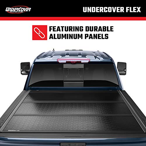 UnderCover Flex Hard Folding Truck Bed Tonneau Cover | FX11018 | Fits 2014 - 2018, 2019 LTD/Lgcy Chevy/GMC Silverado/Sierra 1500 5' 9" Bed (69.3")