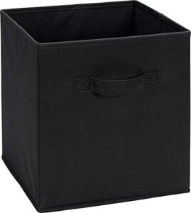 systembuild fabric storage bin, black