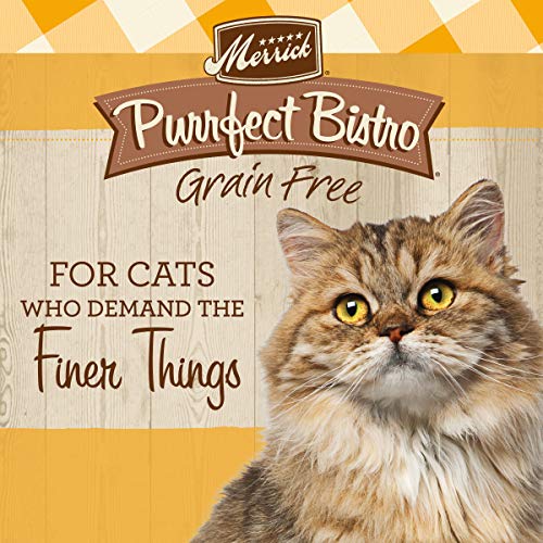 Merrick Purrfect Bistro Grain Free Cat Food, Real Chicken and Sweet Potato Dry Cat Food Recipe - 12 lb. Bag