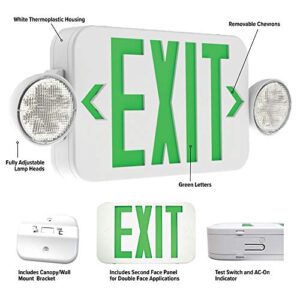 Compass CCG Hubbell Lighting LED 2 Head Emergency Light, White