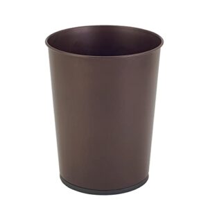 bath bliss 5 liter small wastebasket | round open top | trash can | bathroom | bedroom | kitchen | office | dorm | disposal waste bin | garbage | oil rubbed bronze