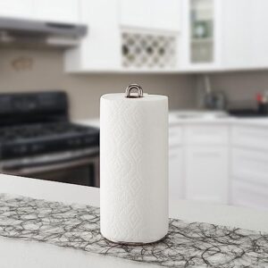 Home Basics Simplicity Collection Paper Towel Holder, Satin Nickel