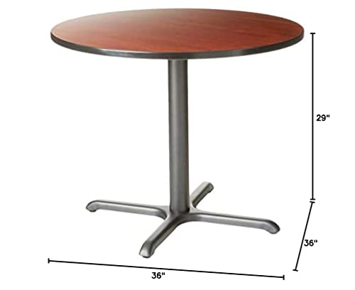 Cain 36" Round Breakroom Table- Cherry