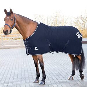 Horze Millau Wool Blanket - Dark Blue - 84 in