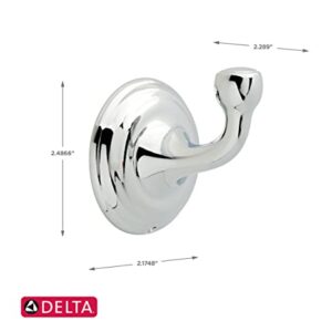 DELTA Windemere Towel Hook, Chrome, Bathroom Accessories, 70035