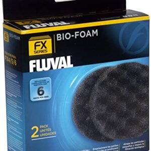 Fluval FX4/FX5/FX6 Bio-Foam, Replacement Aquarium Filter Media, 2-Pack, A239