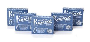 kaweco fountain pen 30 ink cartridges short blue/black