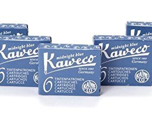 Kaweco Fountain Pen 30 ink cartridges short blue/black