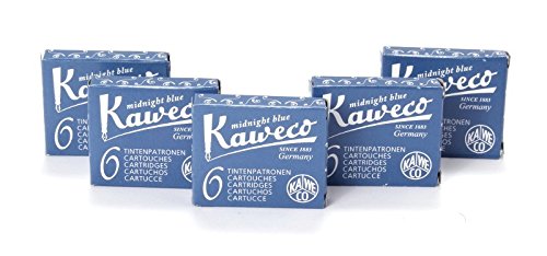 Kaweco Fountain Pen 30 ink cartridges short blue/black