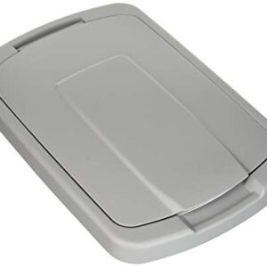 Knape & Vogt QT35LB-PT Trash Can Lid, 1.31-Inch by 14.5-Inch by 9.56-Inch,Platinum