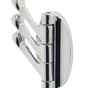 FPL Door Locks H2008 Triple Folding Garment Hook in Polished Chrome