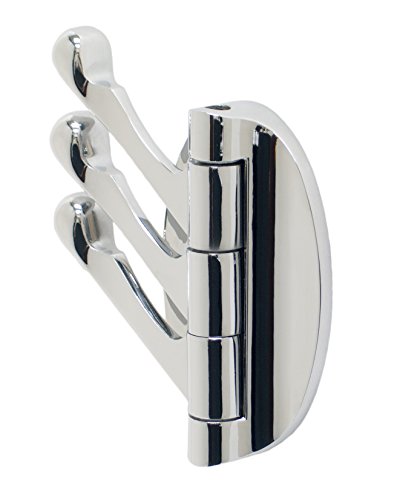 FPL Door Locks H2008 Triple Folding Garment Hook in Polished Chrome