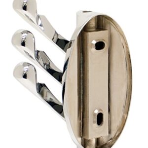 FPL Door Locks H2008 Triple Folding Garment Hook in Polished Chrome