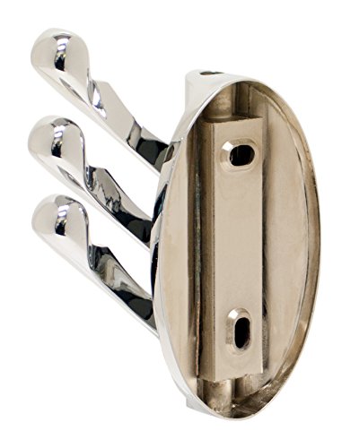 FPL Door Locks H2008 Triple Folding Garment Hook in Polished Chrome