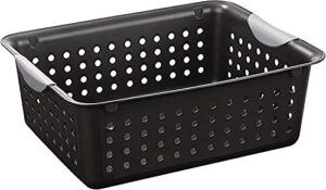 sterilite 16249006 5 h x 10 4 w x 13 4 d black medium ultra basket