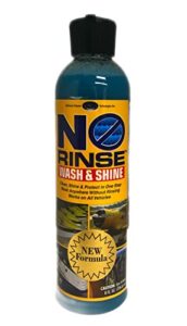 optimum no rinse wash and shine - onr car wash, new formula version 5, safe on paint, coatings, wraps, and interior, rinseless wash provides a car wash soap alternative (8 oz)