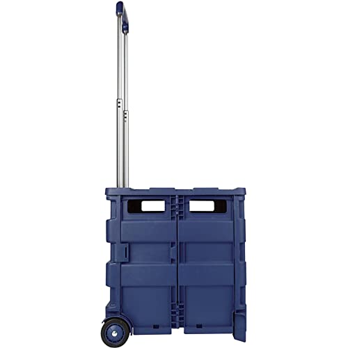 Office Depot Mobile Folding Cart with Lid, 16in.H x 18in.W x 15in.D, Black, 50801