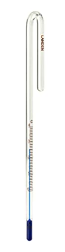 LANDEN Aquarium Thermometer for Rimless Tank, Hang-On Style Fish Tank Thermometer, Clear Scale Background-for 8mm or Thinner Thickness of Tank(Celsius Degree Version, G-8C)