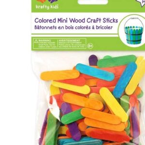 Mini Craft Sticks-Colored 2.6" 120/Pkg