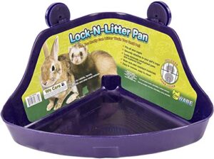 ware manufacturing (2 pack) plastic lock-n-litter pan for small pets - size regular