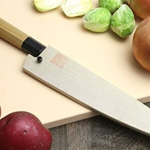 Yoshihiro VG-10 46 Layers Hammered Damascus Gyuto Japanese Chefs Knife (Octagonal Ambrosia Handle) (8.25" (210mm)