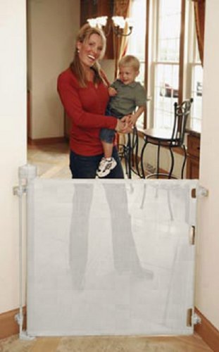 Retract-A-Gate 52" White: The Original and only Made in USA Retractable Baby, Dog, & Cat Gate