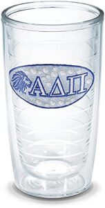 tervis alpha delta pi sorority tumbler, 16 oz, clear -