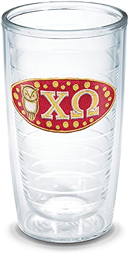 Tervis Chi Omega Sorority Tumbler, 16 oz, Clear -