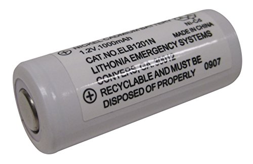 Lithonia Lighting ELB 1201N Emergency Replacement Battery, 250 Watts, 2 Volts, White