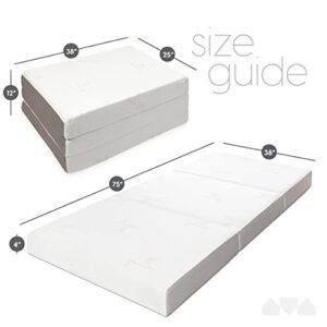 Milliard Tri Folding Mattress with Washable Cover (Twin)