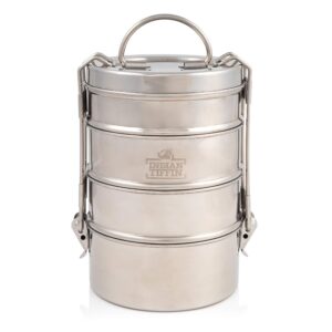 4 tier indian-tiffin stainless steel large tiffin lunch box