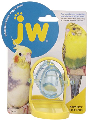 JW Pet Company 31136 Tip and Treat for Pets, Yellow, 1 Count (Pack of 1)