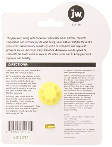 JW Pet Company 31136 Tip and Treat for Pets, Yellow, 1 Count (Pack of 1)