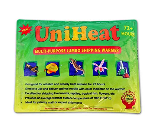 72-hour Uniheat Heat Pack for Shipping Plants, Live Insects, Reptiles, Tropical Fish