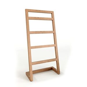 aquateak patented sula angled teak towel stand