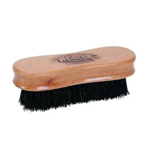 weaver leather's pig face brush - wood