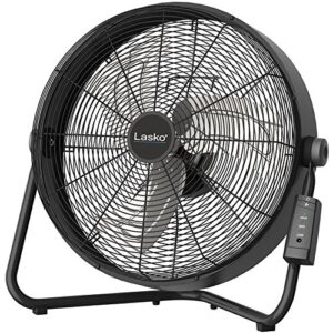 lasko 20" high velocity fan with remote control, black